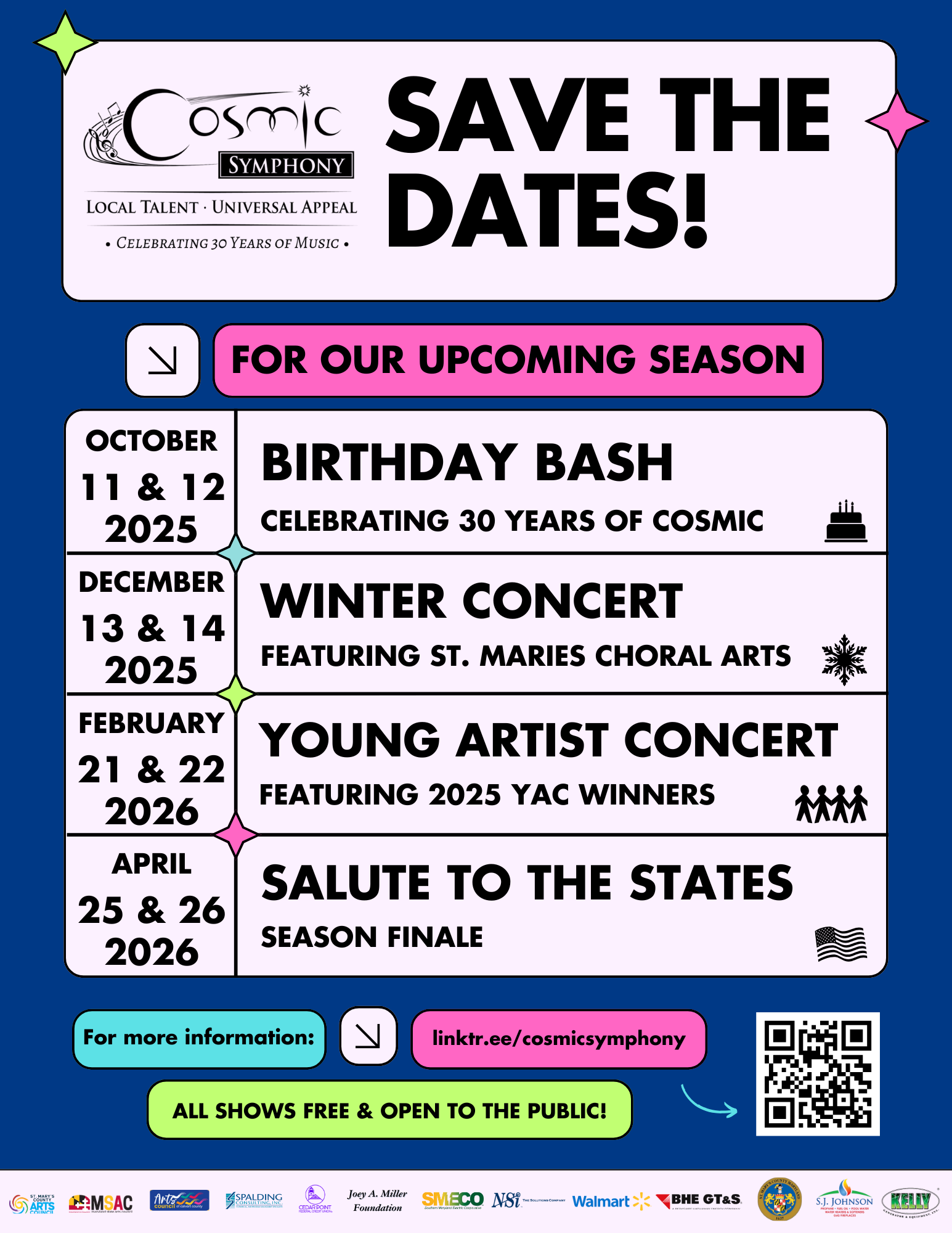 Save the Dates! - COSMIC Symphony